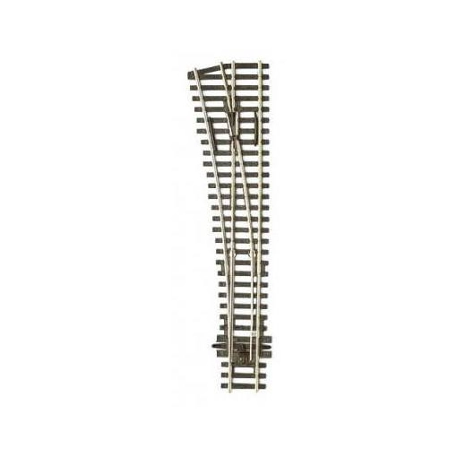 Aiguillage à gauche 12° Peco SL92 Insulfrog 185 mm code 100 - R 610 mm ...